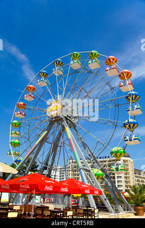 Merry go round in Bulgaria, Nessebar, sea view Stock Photo - Alamy