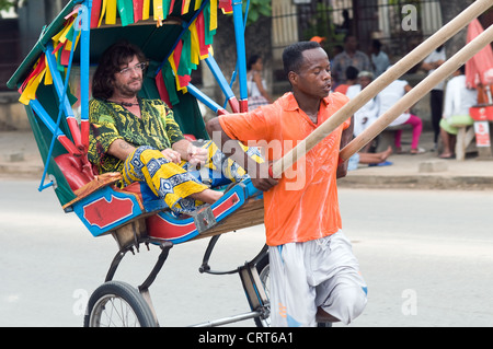 Pousse-pousse, Mahajanga, Madagascar Stock Photo - Alamy