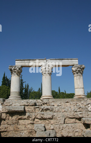 Ancient Corinthian order column marble shaft Stock Photo - Alamy