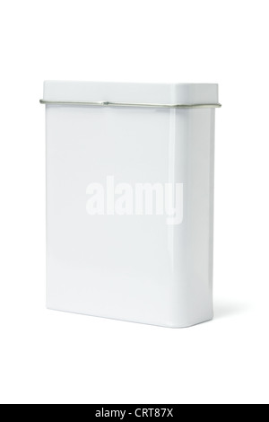 White Rectangle Container, Closed and Blank. Isolated on White ...