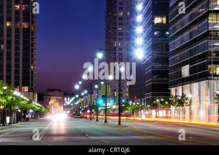 Street view in Atlanta Downtown - ATLANTA, USA - APRIL 22, 2016 Stock ...