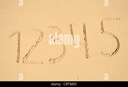 I plus you, the inscription on the sand, I and you Stock Photo - Alamy