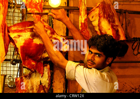 Indian butcher shop Stock Photo - Alamy