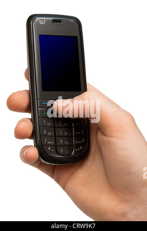 the modern mobile phone in hand Stock Photo - Alamy