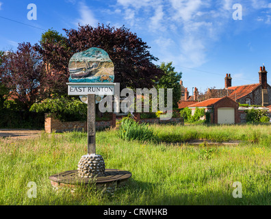 Village sign, East Runton, Norfolk, UK Stock Photo - Alamy