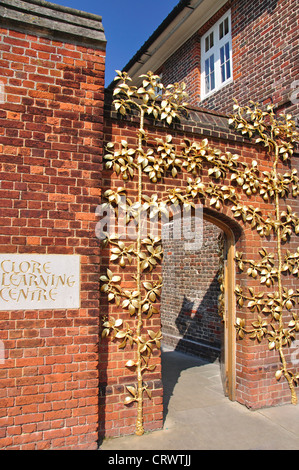 Entrance gate to Clore Learning Centre at Hampton Court Palace, London ...