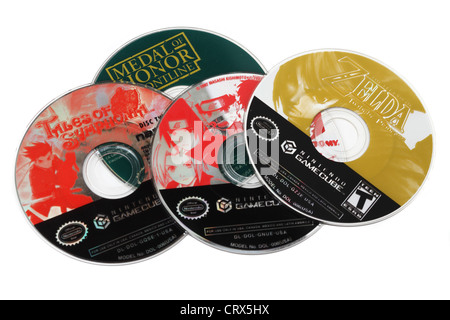 Game discs for Nintendo Gamecube Stock Photo - Alamy