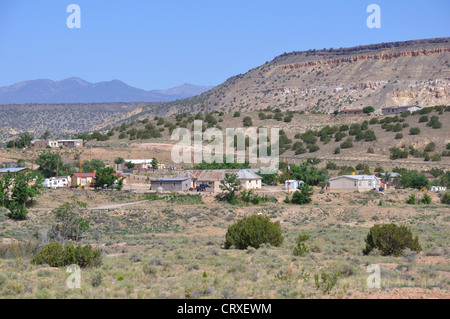 Poor dwellings of Indians in Native American reservation, Flagstaff ...