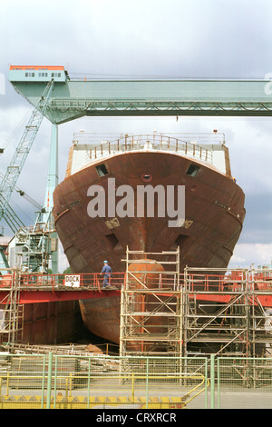 Shipbuilding in the dock of the Sietas Stock Photo - Alamy