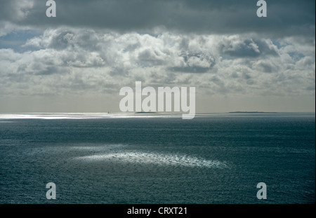 Lighthouse on Mew Island, Copeland Islands, Northern Ireland Stock ...