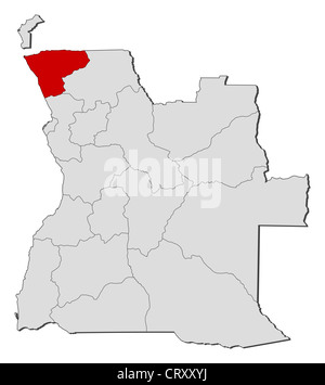 Abstract vector color map of Zaire country Stock Photo - Alamy