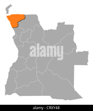 Abstract vector color map of Zaire country Stock Photo - Alamy