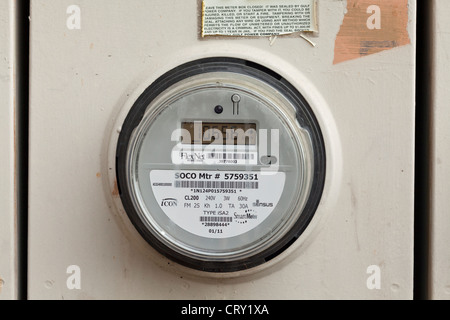 Smart digital electric utility meters for an apartment complex Stock ...
