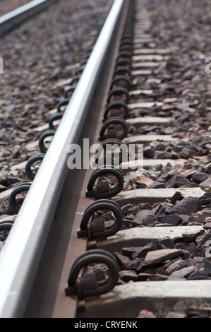 Close up of a steel track for heavy equipment Stock Photo - Alamy