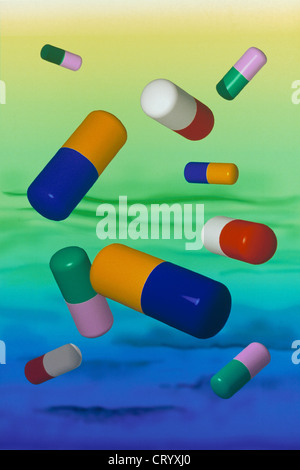 A CAPSULE-FORM, DRAWING Stock Photo - Alamy