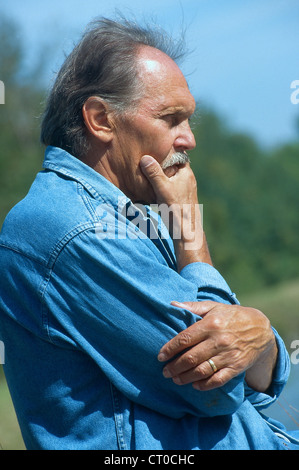 PORTRAIT OF A -65 YR-OLD MAN Stock Photo - Alamy