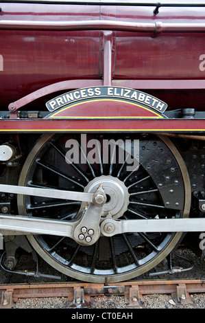 The nameplate 'Princess Elizabeth' on the Princess class steam ...