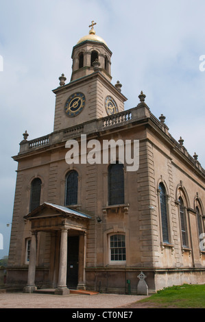 The Italianate Baroque interior of Great Witley Church in Witley Court ...