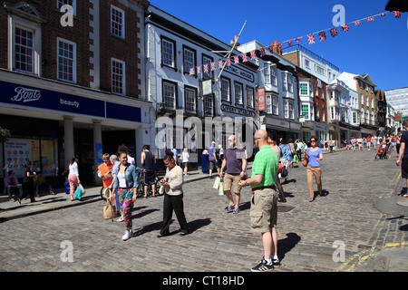 Guildford High Street, Surrey, England, UK. Circa 1980's Stock Photo ...