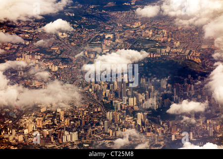 Panorama aerial view of Kuala Lumpur City Centre in the morning, 02 ...