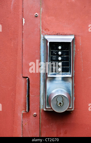 the push- button combination lock Stock Photo - Alamy