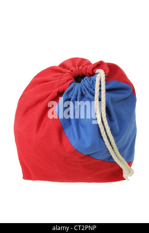 White pouch drawstring sack bag isolated on white background Stock ...