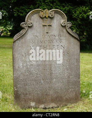The grave of Kathleen Kennedy (sister of John F Kennedy) in the ...