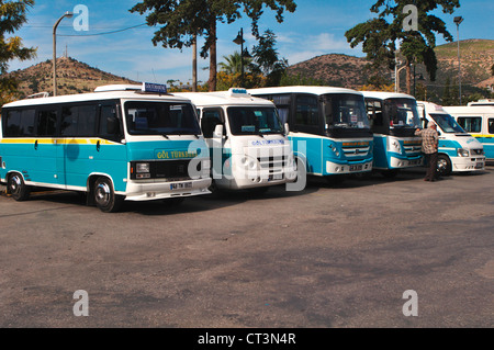 Turkey, Bodrum, Bus Station, Typical Turkish Small Buses Stock Photo ...