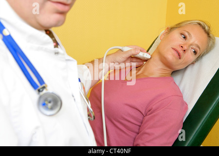 DOPPLER TEST OF A CAROTID Stock Photo - Alamy
