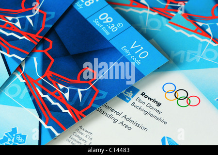 London 2012 Olympics rowing tickets Stock Photo - Alamy