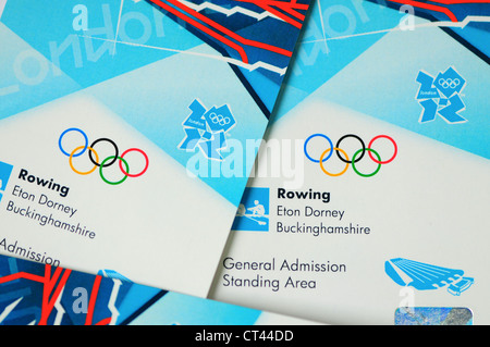 London 2012 Olympics rowing tickets Stock Photo - Alamy