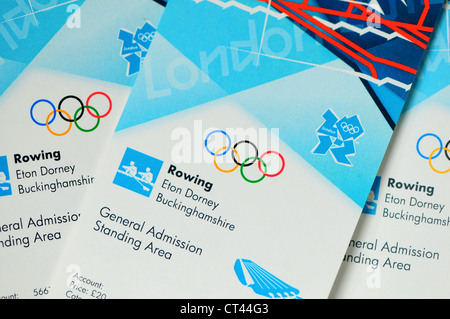 London 2012 Olympics rowing tickets Stock Photo - Alamy