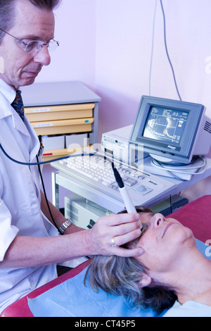 EYE, SONOGRAPHY EXAMINATION Stock Photo - Alamy