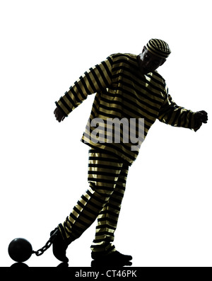 Prison ball isolated on white background Stock Photo - Alamy
