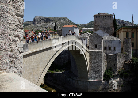 The Mostar Bridge (reconstruction), Bosnia & Herzegovina Stock Photo ...