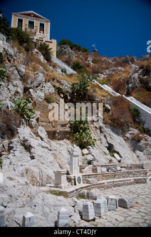 Yialos, Symi, Rhodes, Greece Stock Photo - Alamy