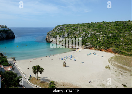 Beach at Cala'n Porter, Menorca, Balearic Islands, Spain Stock Photo ...