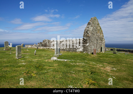 The ruins of Trumpan Church, Waternish, Isle of Skye, Scotland, UK ...