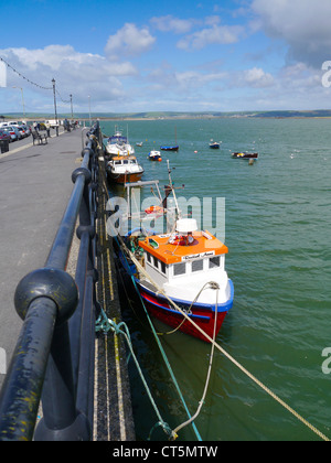 Boats on promenade, Appledore, Devon, England UK Stock Photo - Alamy