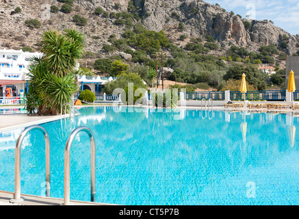 Outdoor swimming pool. Image taken in Rhodes, Greece Stock Photo - Alamy