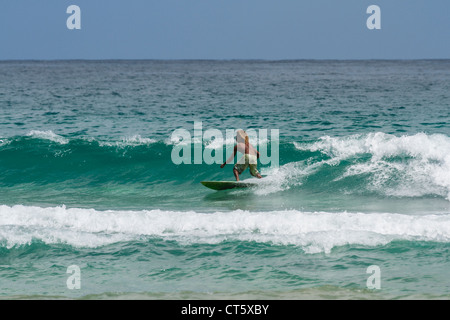 Surfing the beach break at Wizard Beach (First Beach) on Isla ...