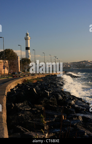 Istanbul, Bosphorus, Turkey: Ahirkapi lighthouse. It is a historic ...