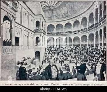 Meeting of the Italian Parliament in Turin, 1861 Stock Photo - Alamy