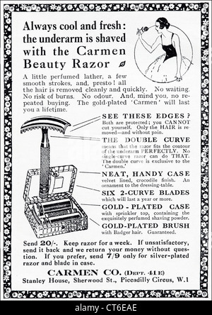 Original 1920s advertisement advertising THE LADY'S MODERN TOILET GUIDE ...