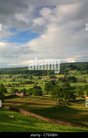 Bainbridge village in summer, Wensleydale, Yorkshire Dales, UK Stock ...