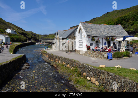 The River Valency at Boscastle Harbour, Cornwall, England Stock Photo ...