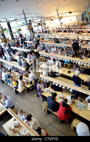 Cafe at Eden Project, Cornwall Stock Photo - Alamy