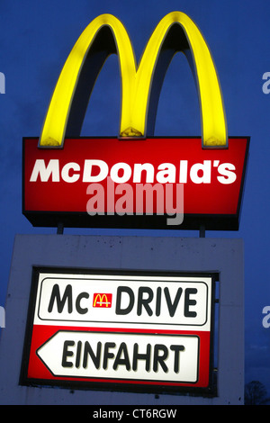 McDonald's McDrive logo Stock Photo - Alamy