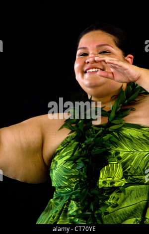 Tuahine Troupe hula dancer from Hawaii Community College, performs at ...