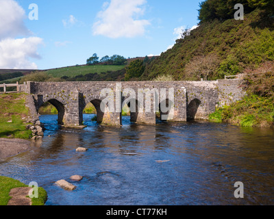 Withypool Bridge over the River Barle, Exmoor Viewed from North East ...